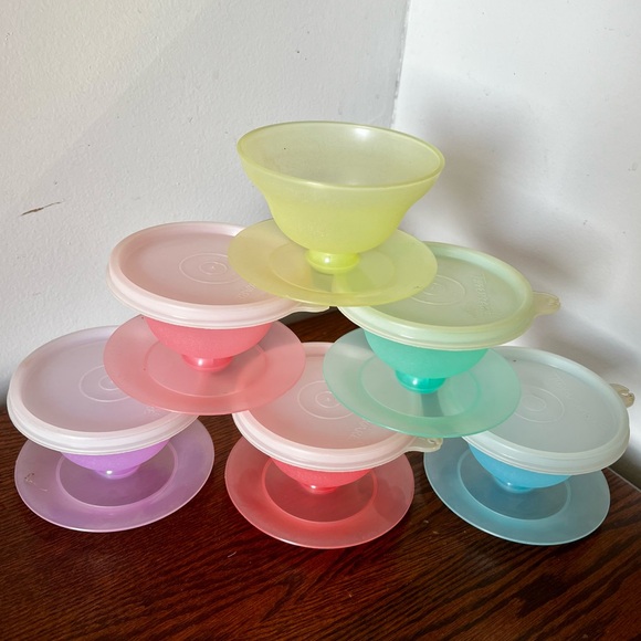 Tupperware | Kitchen | Vintage Pastel Tupperware Dessert Pudding ...